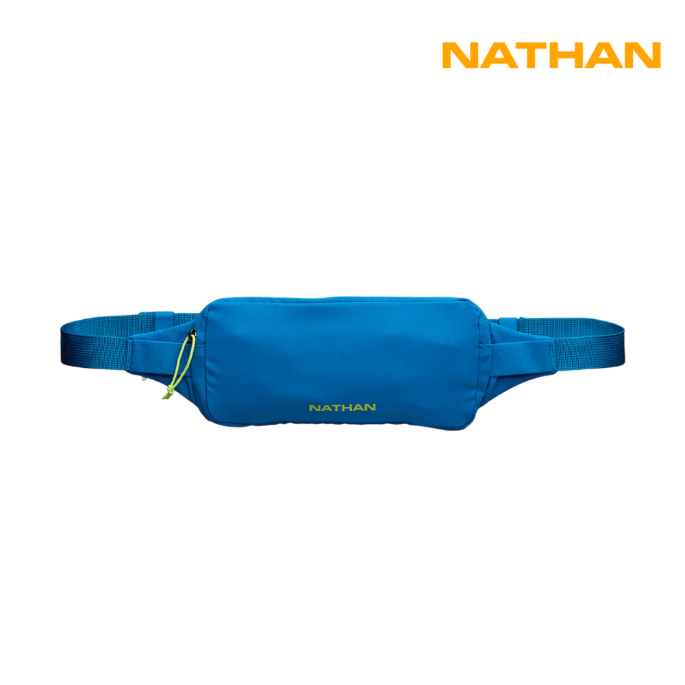 Nathan Sports Marathon Pack 3.0 Waist Pack - Deep Blue / Finish Lime – Running Lab Singapore