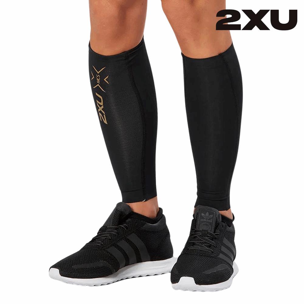 2XU Light Speed Compression Calf Guards - Black / Gold – Running Lab ...