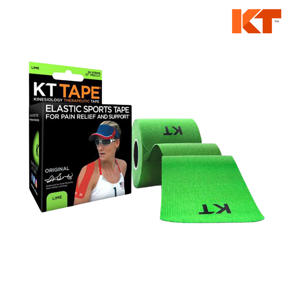 KT Tape Cotton 20 Strip - Lime – Running Lab Singapore