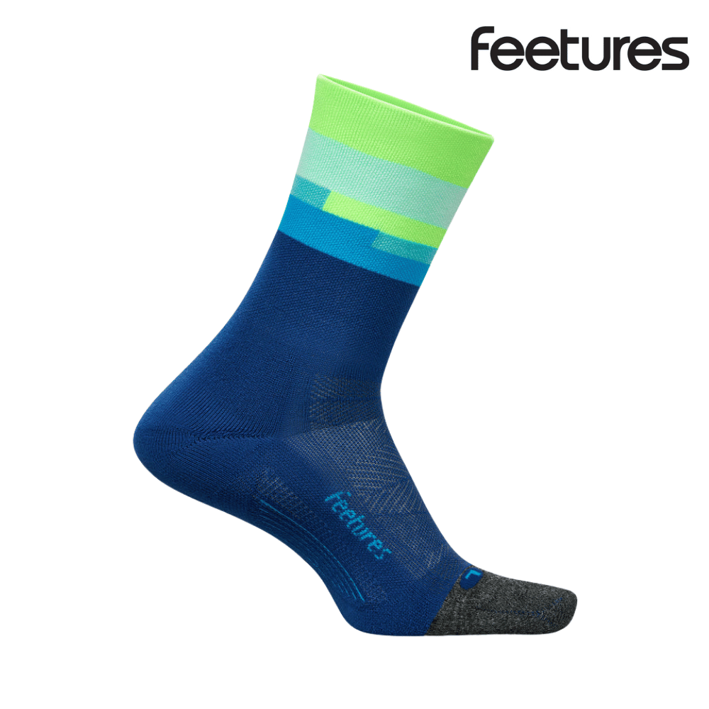 Feetures Active Elite Light Cushion Mini Crew - Surfboard Blue ...