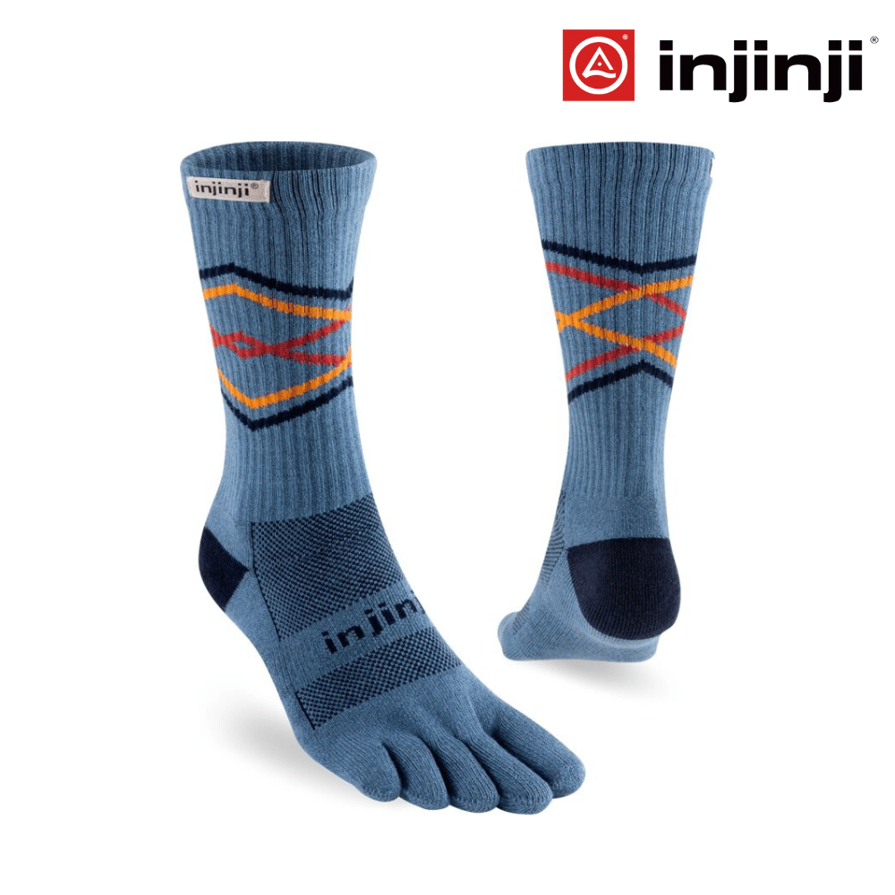 Injinji Trail Midweight Crew Coolmax - Lake – Running Lab Singapore